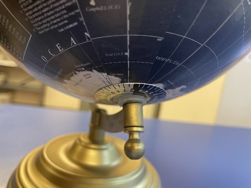 Designco Small Desktop Globe made in India With Brass Base, 1:72,000 ...