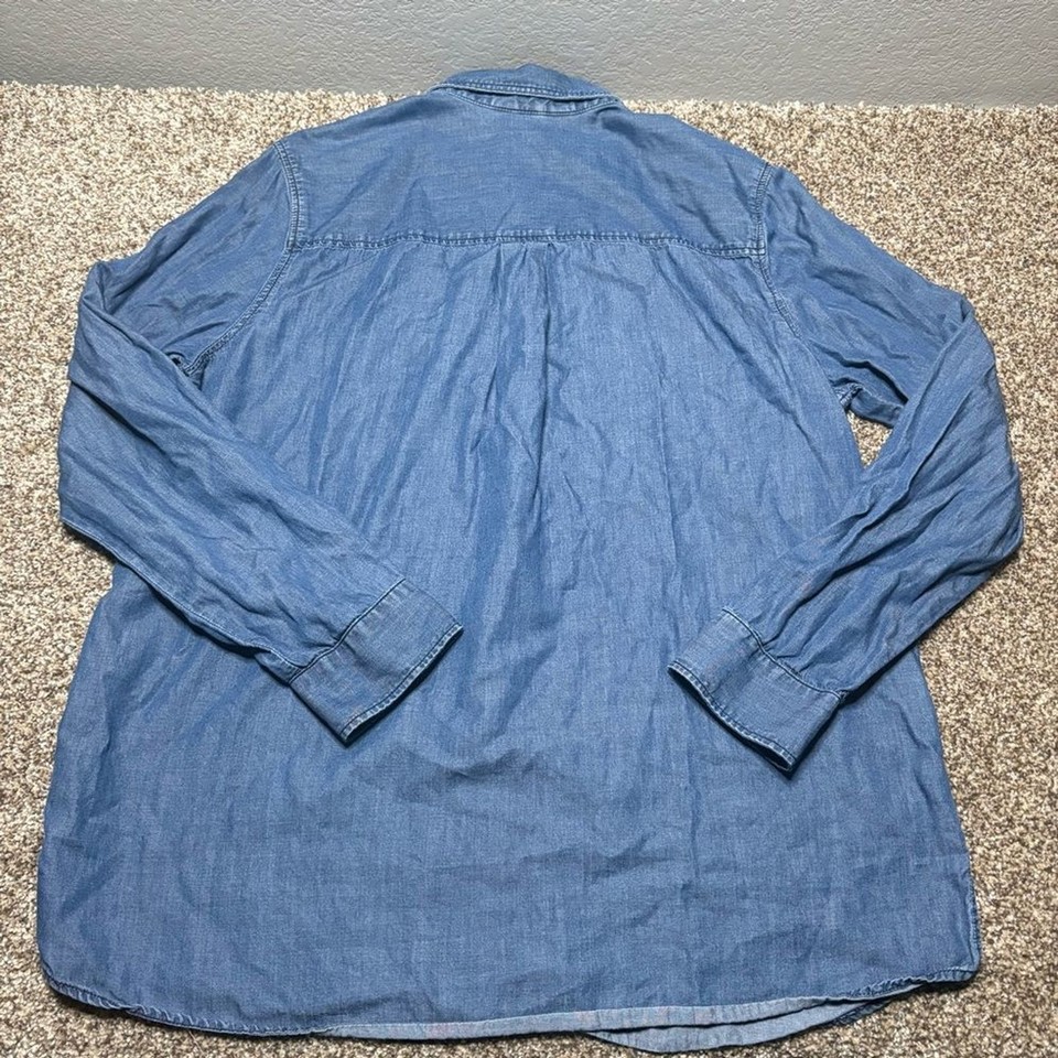 Express Women’s Large Light Blue Denim Shirt | eBay