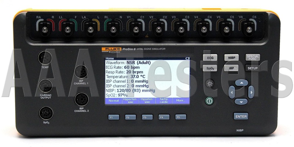 Fluke Biomedical ProSim 8 Vital Signs & ECG Patient Simulator 3979409 ...