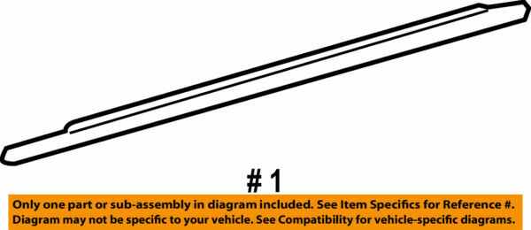 75720-48060 Toyota Moulding assy, front door belt, lh 7572048060, New ...