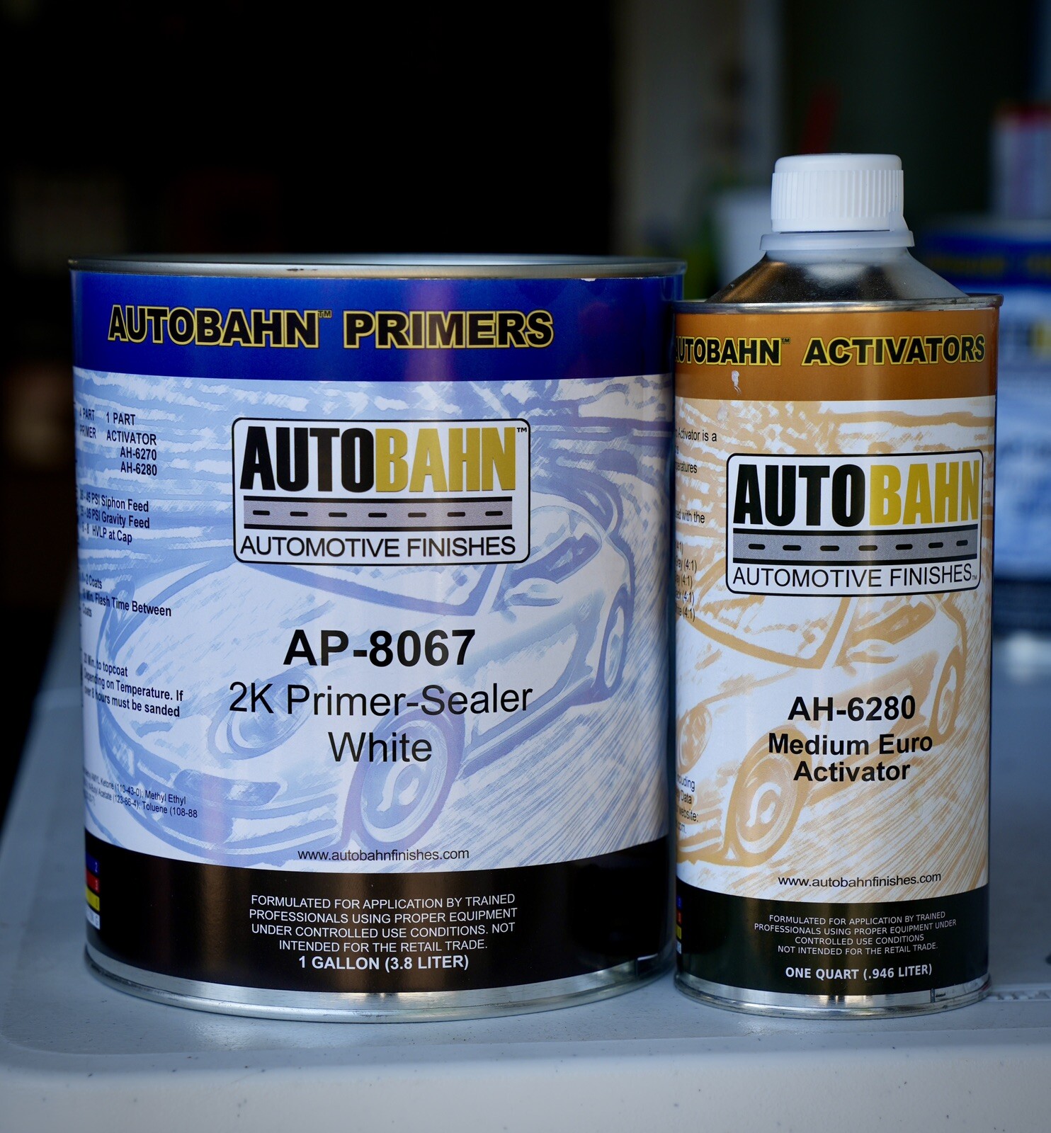 Autobahn 2K Primer Sealer White GALLON Kit! Auto Car Paint, AP - 8067 ...
