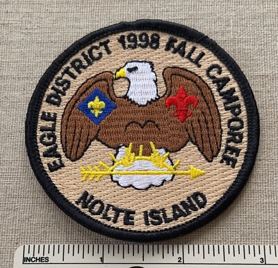 1998 EAGLE DISTRICT Boy Cub Scout Fall Camporee PATCH Camp BSA DP Nolte ...