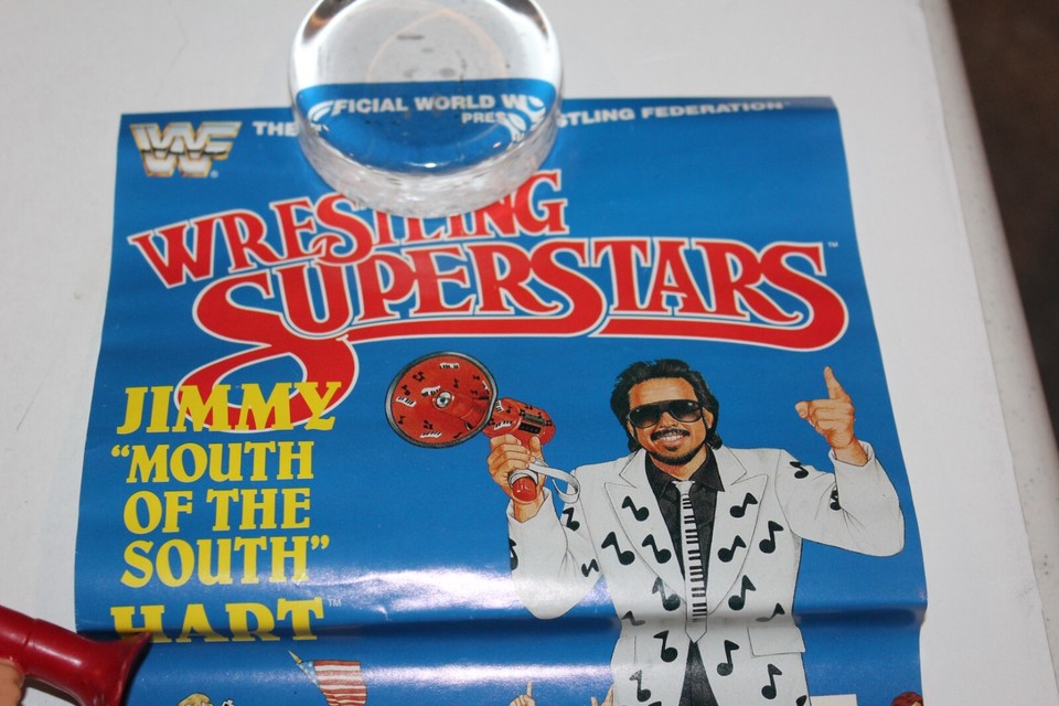 1986 WWE WWF LJN Jimmy Hart VTG Wrestling Figure w/ Card back poster ...
