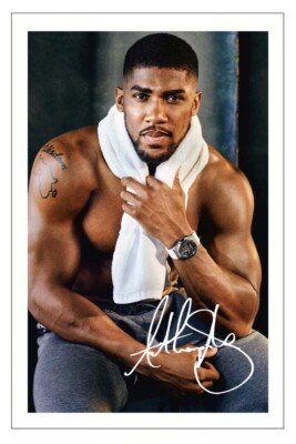 ANTHONY JOSHUA Signed Autograph PHOTO Fan Gift Signature Print BOXING ...