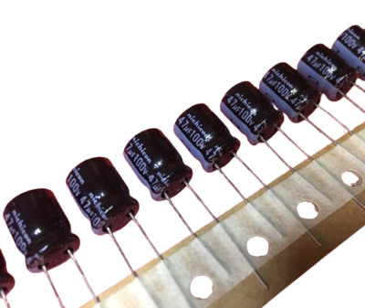 1 PCS NICHION CAPACITOR AL 47UF 47MF 100V RADIAL CAP (REPLACING FOR 63V ...