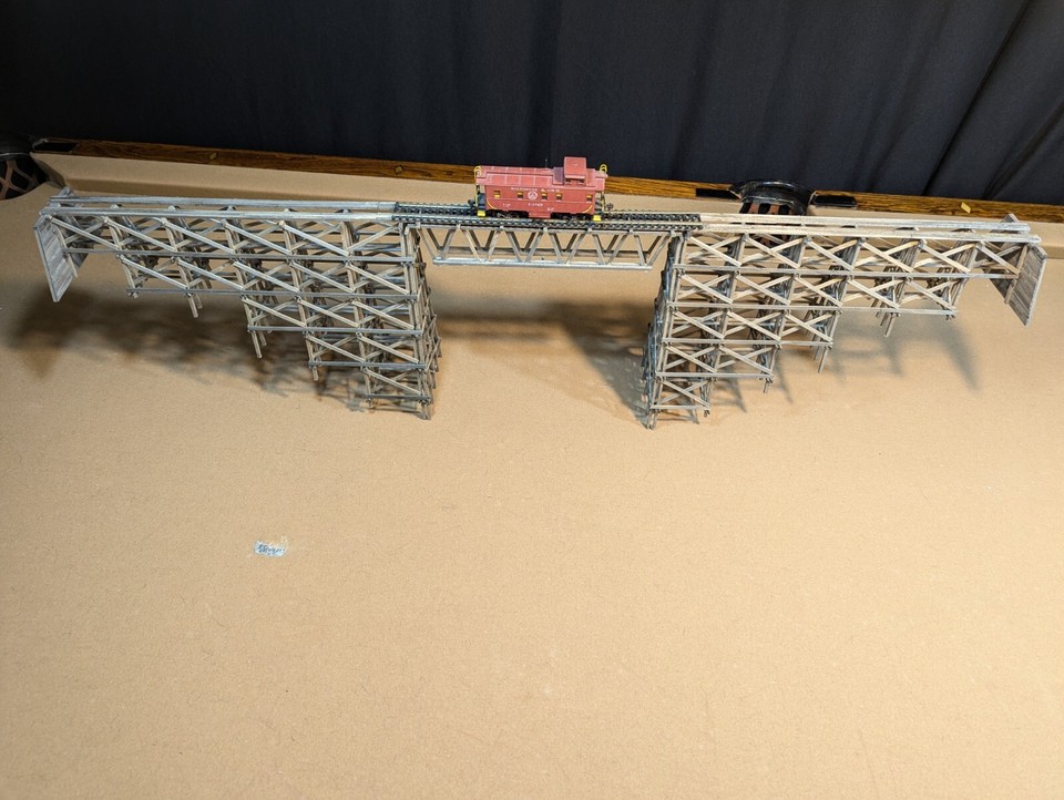HO Scale Trestle Bridge with Deck Bridge Loc N | eBay