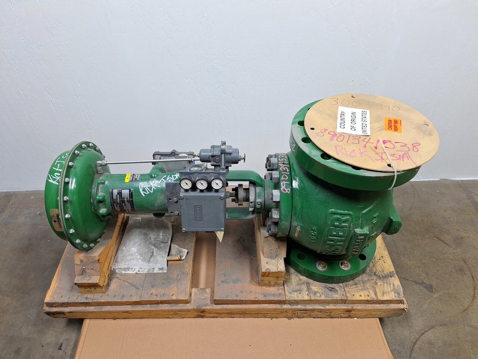 Fisher EWD 667 Size 50i 3582g Pneumatic Steel Flanged Control Valve 8in ...