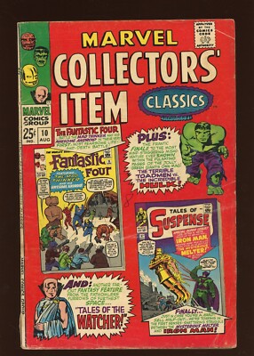 Marvel Collectors Item Classics #10 1967 VG- 3.5 High Definition Scans ...