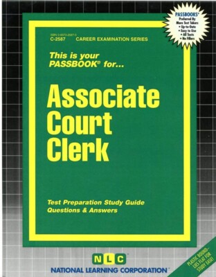 🛑NEW Associate Court Clerk Test Practice Passbook Workbook Civil ...