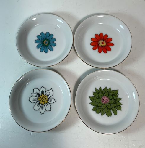 Set of 4 Vintage Creative Japan Flower Butter Pat Plates 4 in. | eBay