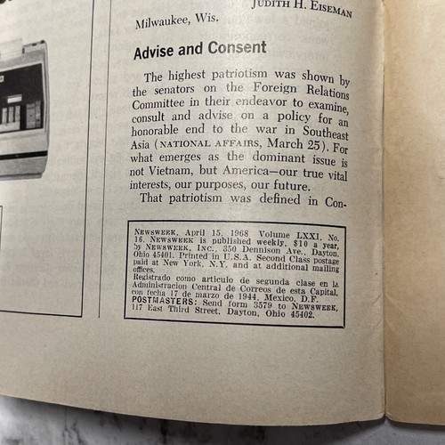 Newsweek Magazine April 15, 1968 The Assassination of Martin Luther ...