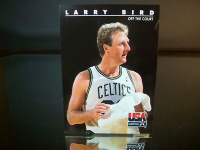 Larry Bird SkyBox USA Basketball 1992 Card #14 Off The Court Boston ...