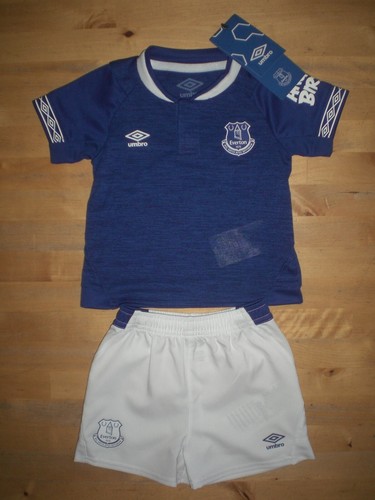 EVERTON UMBRO BABY FOOTBALL KIT SHIRT & SHORTS, AGE 3-6 MONTHS *NEW ...