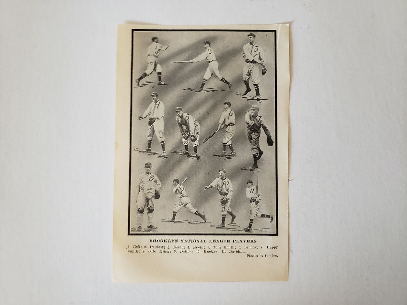 Dodgers 1910 Team Picture Jake Daubert Rube Dessau Elmer Knetzer Jack ...