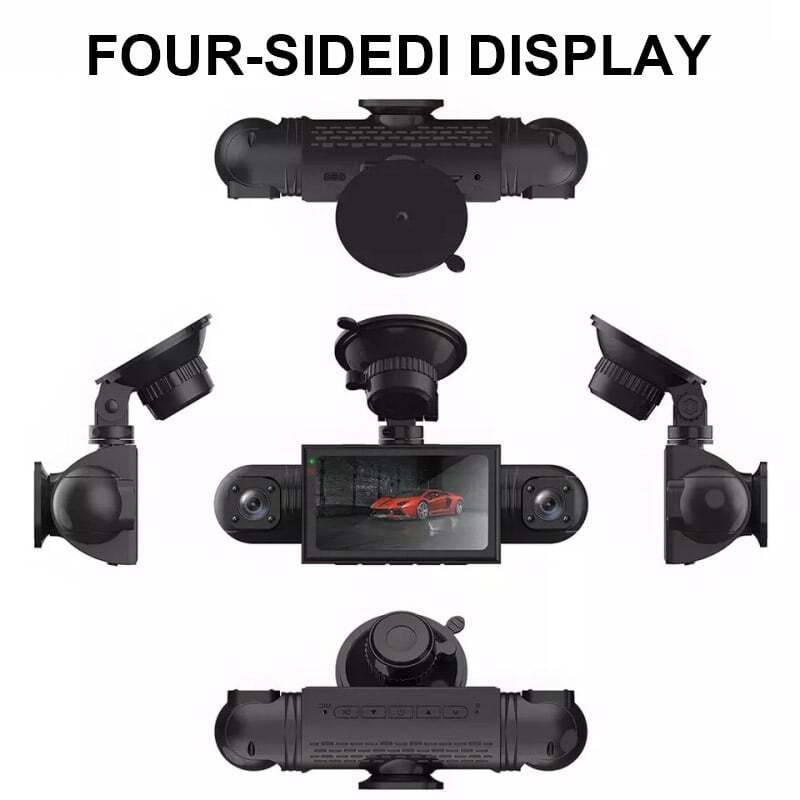 HD 4 Channel Car Wifi Dash Cam 1080P Front+Rear Camera G-Sensor Driving ...