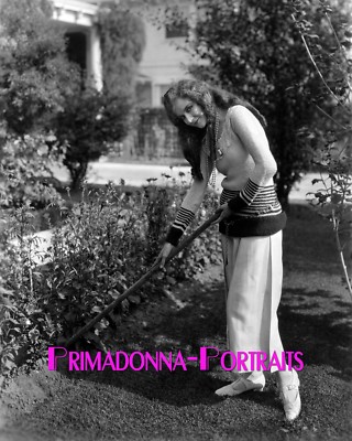 MARY PHILBIN 8X10 Lab Photo 1920s Elegant Gardening Glamour Portrait | eBay