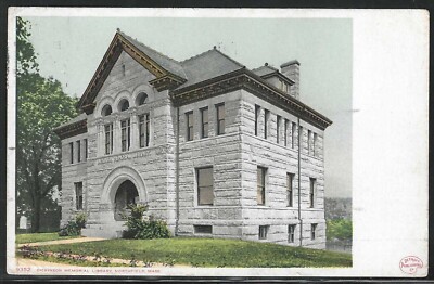 Dickinson Library, Northfield, MA, Early Postcard, Detroit Publishing ...