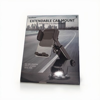 Beatbest Extendable Car Mount | Windshield & Dashboard | One-Hand ...