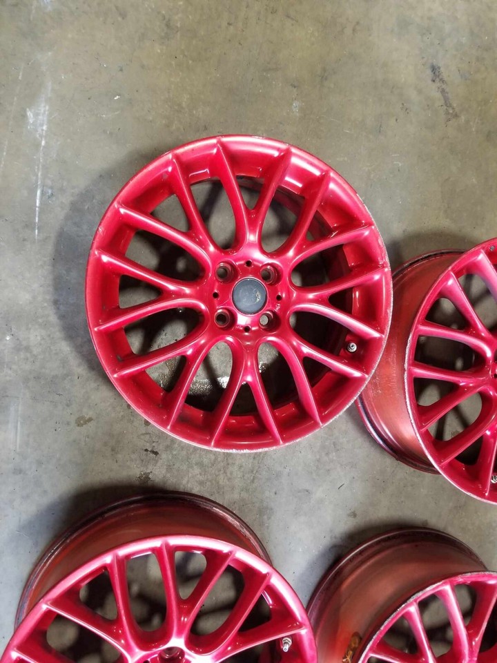 Mini Cooper JCW Wheels Red R112 Challenge Cross Spoke 17x7 02-15 #57 | eBay