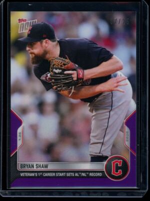 2022 Topps Now #598 Bryan Shaw Purple Parallel Card #d 7/25 | eBay