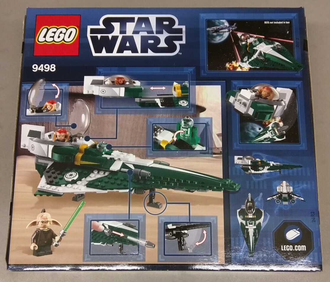 LEGO Star Wars 9498 Saesee Tiin's Jedi Starfighter NEW! Even Piell R3 ...