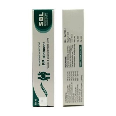 SBL FP Ointment 25gm cures haemorrhoids, piles, fissures, constipation ...