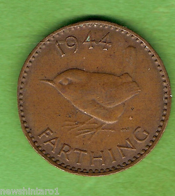 1944 GREAT BRITAIN FARTHING COIN | eBay Australia