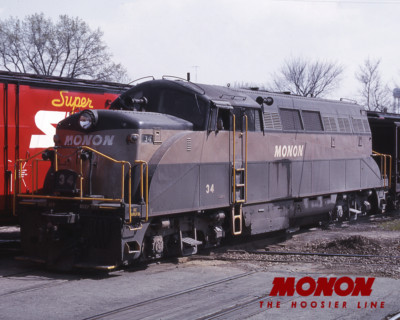 MONON EMD BL2 Train Sturdy Metal Sign | eBay