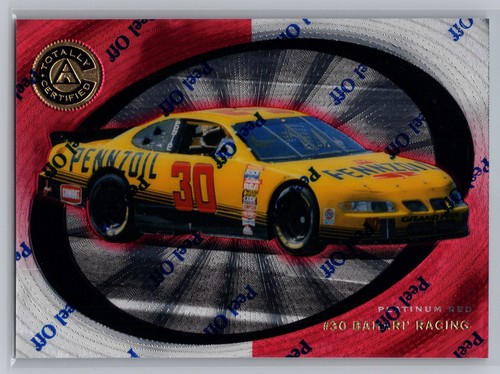 1997 Pinnacle Totally Certified #30 Bahari Racing #/2999 #46 | eBay