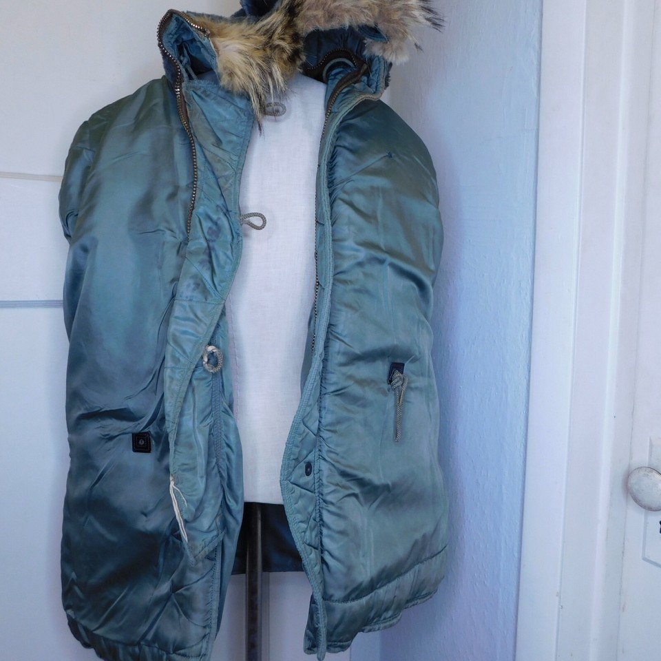 Vtg 50s USAF N-3B Jacket Aircrew Heavy Cold Weather Parka Fur hood | eBay