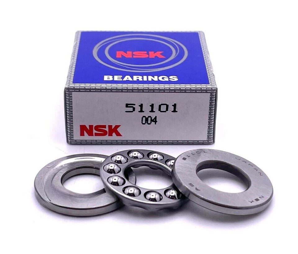 NEW NSK 51101 Thrust Ball Bearings Single Row 12x26x9mm Free Shipping ...