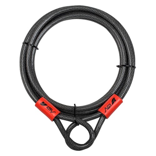 Heavy-Duty 15FT Security Cable Lock with Loops,10mm (3/8 Inch) Cut ...