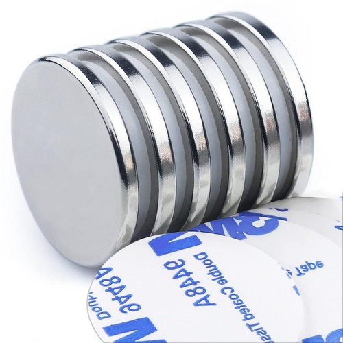 Powerful Neodymium Disc Magnets with Double-Sided Adhesive, Strong ...