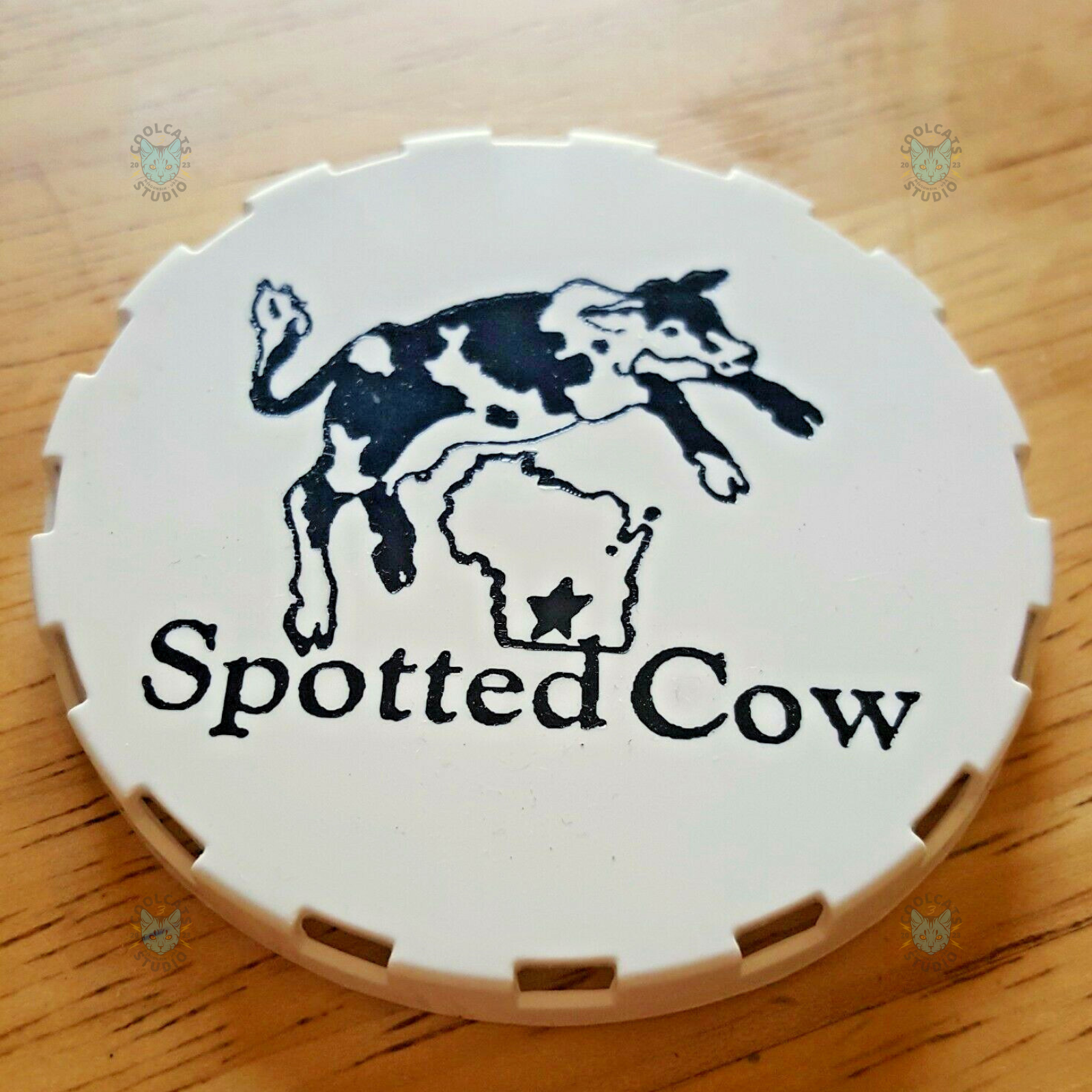 Spotted Cow Beer Keg Cap New Glarus Brewing - Wisconsin Farmhouse Ale ...