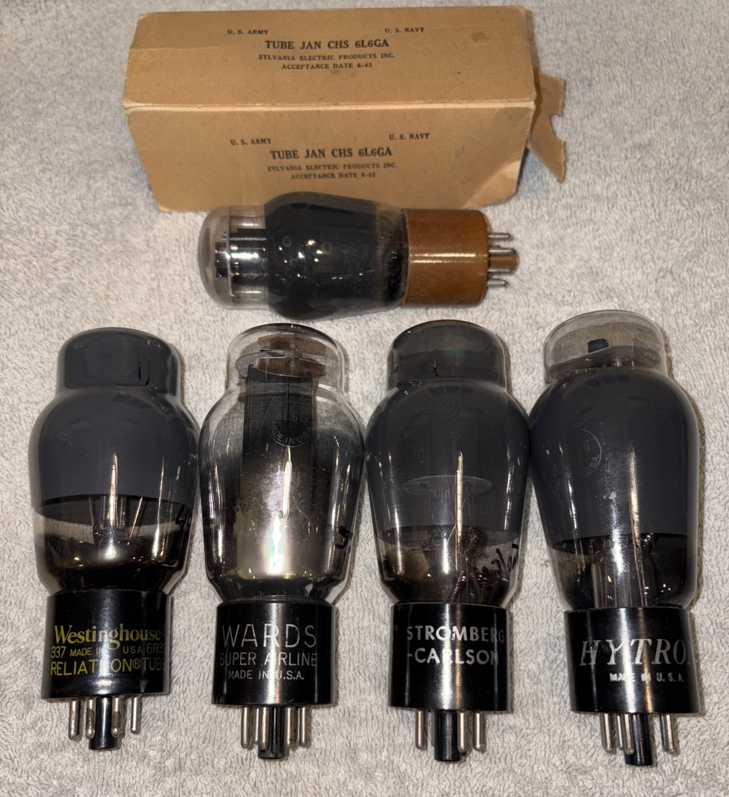 6L6G 6L6GA Power Tubes Lot Of 5 Tested Strong | eBay