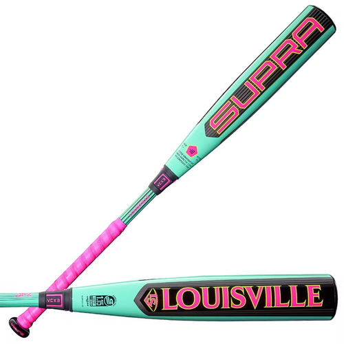NEW $300 2026 Louisville Slugger SUPRA 28”/ -10 Baseball Bat Neon Mint ...