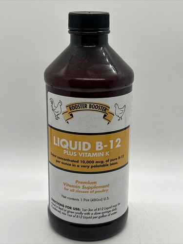 Rooster Booster Liquid Vitamin B-12 Super Concentrated - 16 oz Exp 9/26 ...