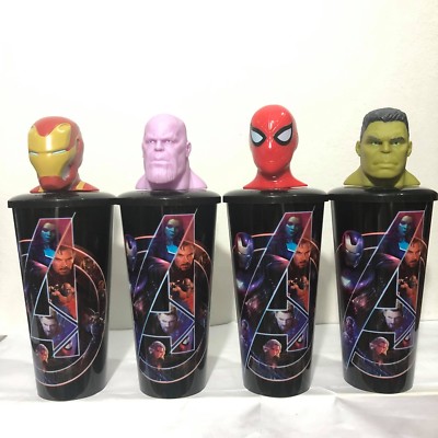 4Pcs Marvel Avengers Infinity War Movie 2018 Cup Topper Model Cinemas ...