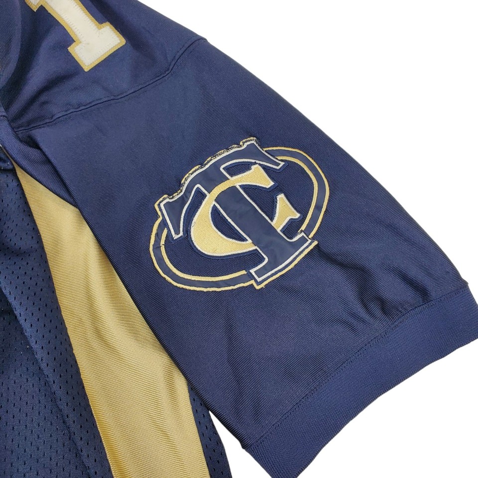 TRI-CITIES FEVER Jersey Mens Large Blue Gold #1 Logo Spell Out ARENA 2 ...