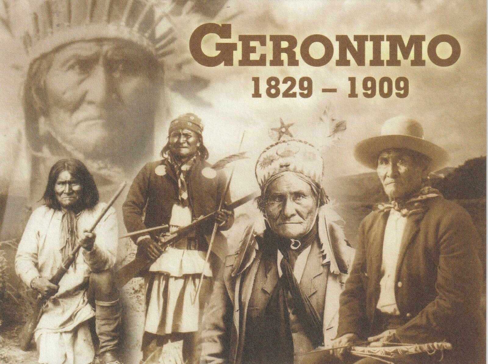 *Postcard-"Geronimo (1829-1909) /5 Mini-Pictures on 1 Postcard/ (RB44 ...