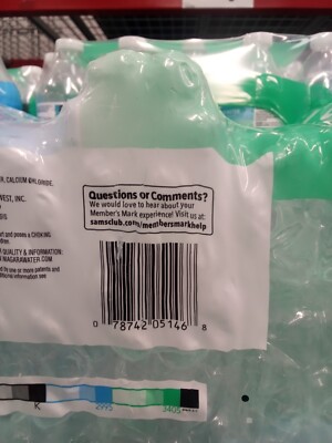 Member's Mark Purified Drinking Water Pallet. 16.9oz bottles, 40 ct ...