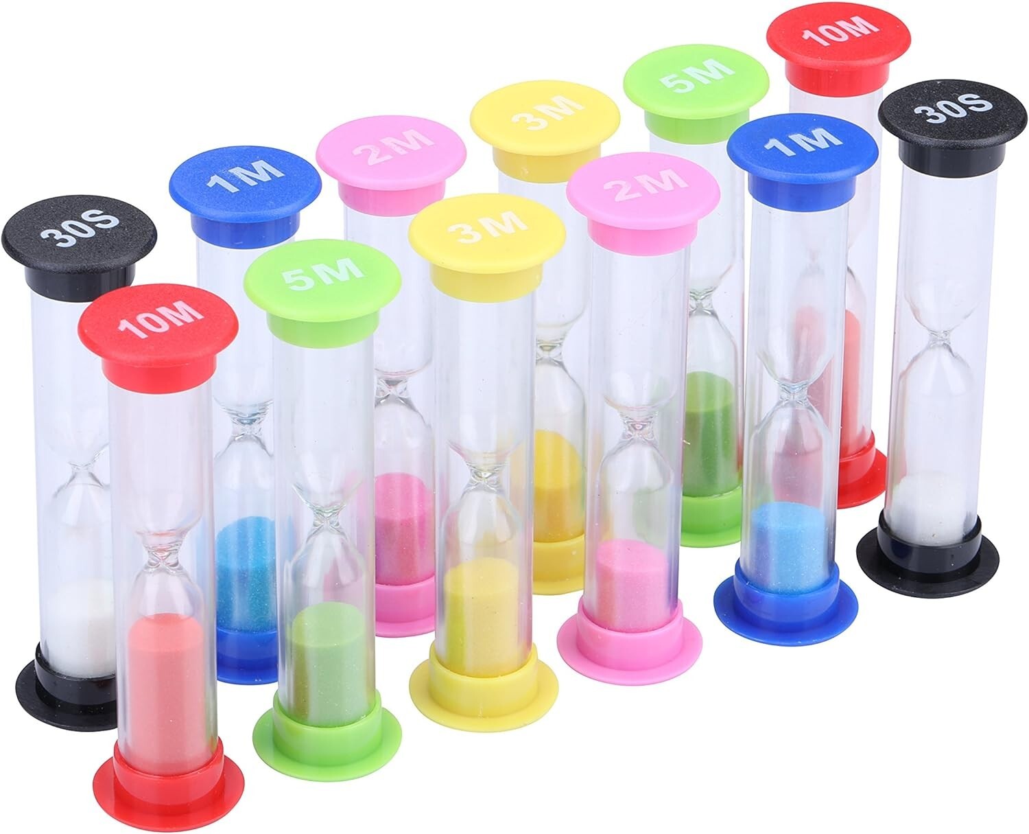 Plastic Sand Timer Sandglass Hourglass Sand Clock Timer 30 Sec, 1 Min ...