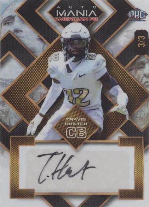 2024 Wild Card Auto Mania American Football - Square Travis Hunter # ...