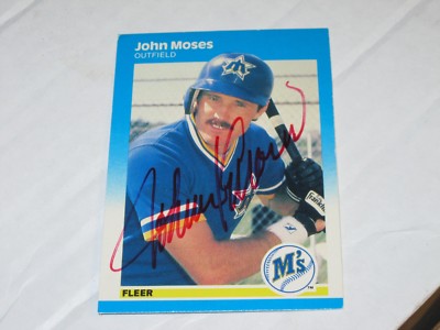 John Moses AUTOGRAPHED Fleer BASEBALL CARD | eBay