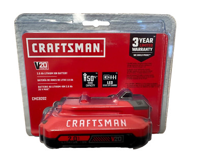 CRAFTSMAN OEM Original CMCB202 Lithium Ion V20 2.0AH Battery FREE ...
