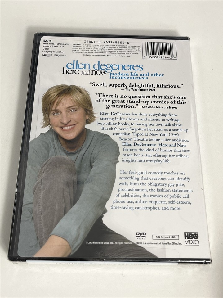 Ellen DeGeneres: Here and Now (DVD, 2003) Sealed 26359201929| eBay