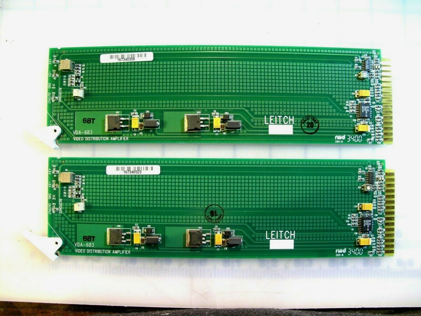 Leitch VDA-683 Differential Input Video Distribution Amplifier Card LOT ...