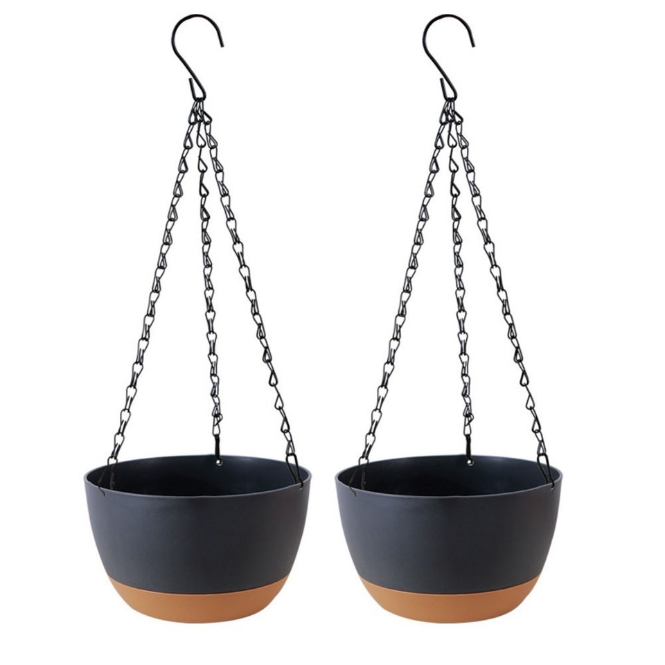 Porous Bottom Design Hanging Flowerpot Indoor Garden Lightweight Design ...