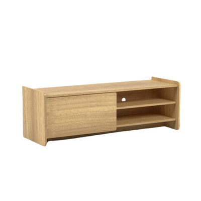 Kornas Wooden Small Lowline Entertainment Unit TV Stand 120cm W/ 1-Door ...