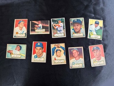 VINTAGE SET OF 10-TOPPS 1952 UNGRADED BASEBALL CARDS-AS IS | eBay